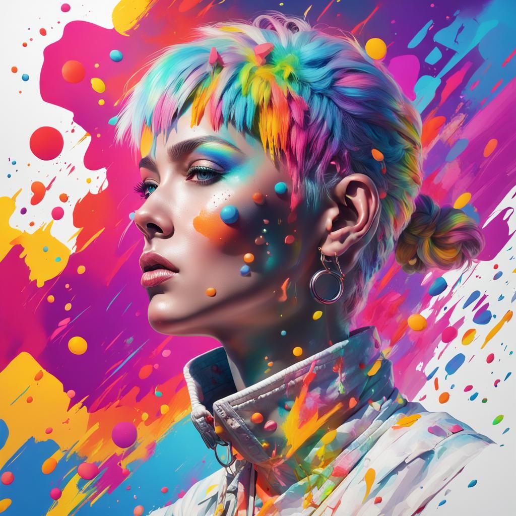 Splash Of Colour - AI Generated Artwork - NightCafe Creator