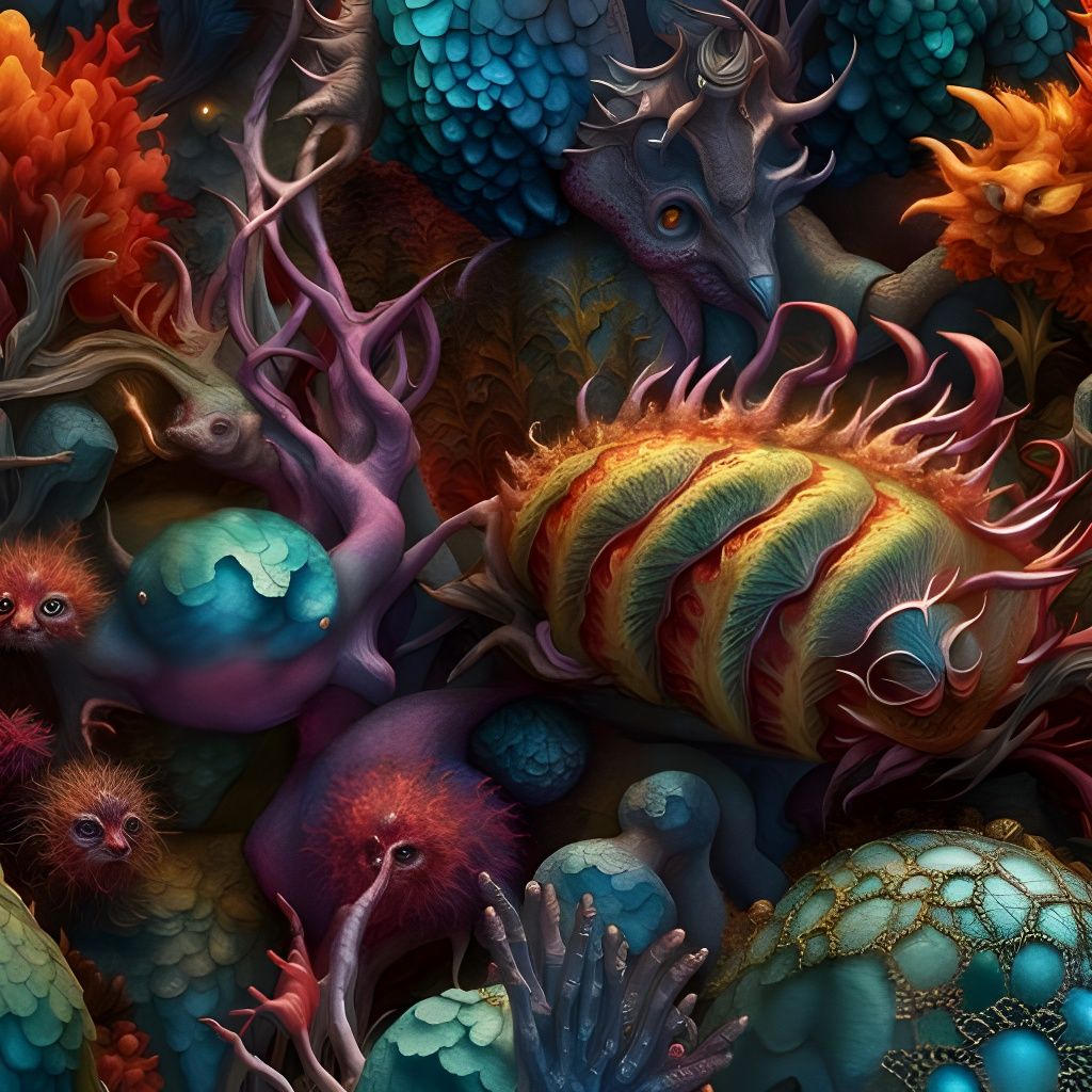 Micro world B - AI Generated Artwork - NightCafe Creator