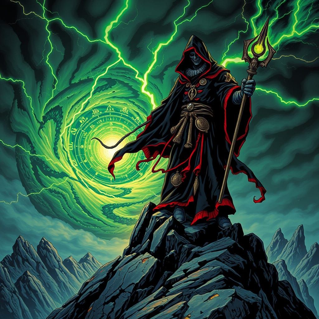"The Art of Darkness" - Sorcerer in Crimson Robes Confronts ...