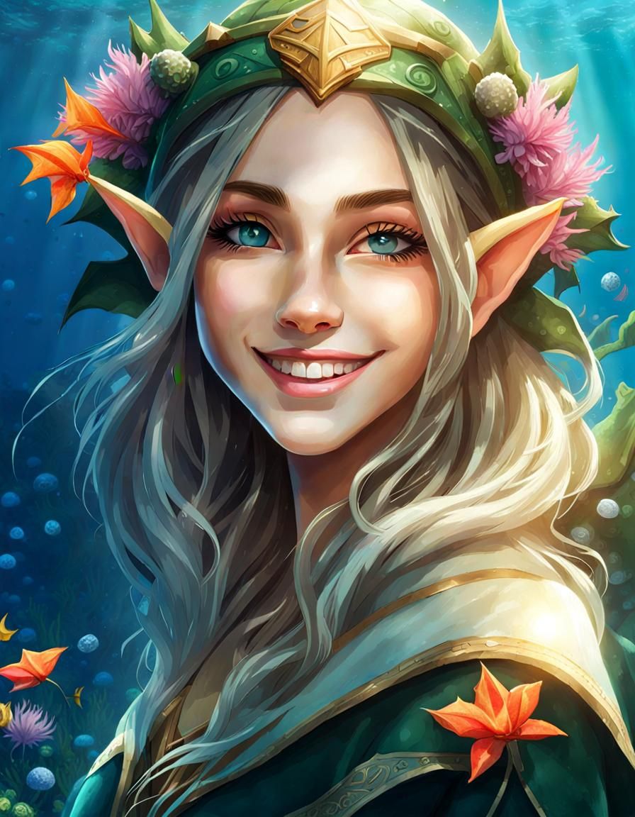 underwater elf - AI Generated Artwork - NightCafe Creator