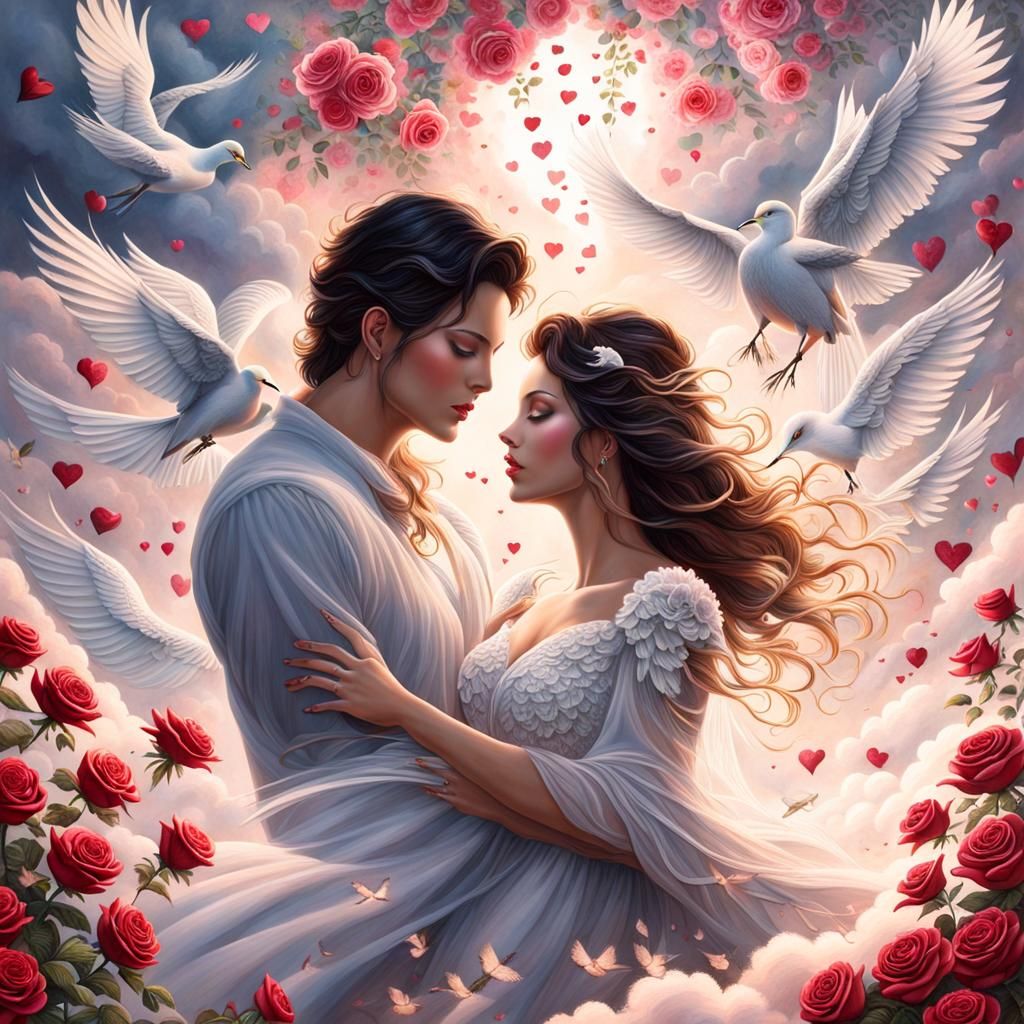 Falling in Love - AI Generated Artwork - NightCafe Creator