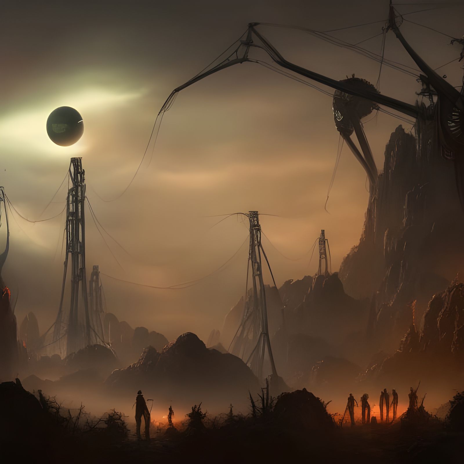 Alien World - AI Generated Artwork - NightCafe Creator