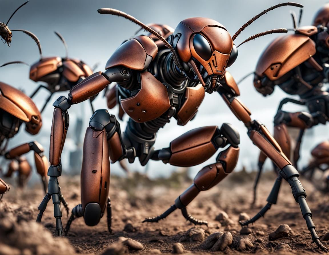 Real Army Cyber Ants 🐜🤖 - AI Generated Artwork - NightCafe Creator