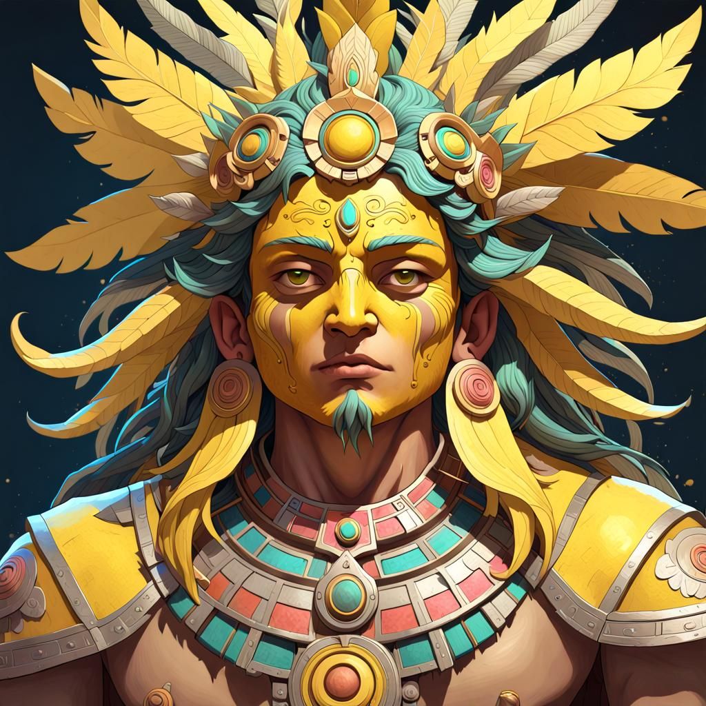 Tiripeme-xungápeti, “the Yellow God”, deity of northern Mexico - AI ...