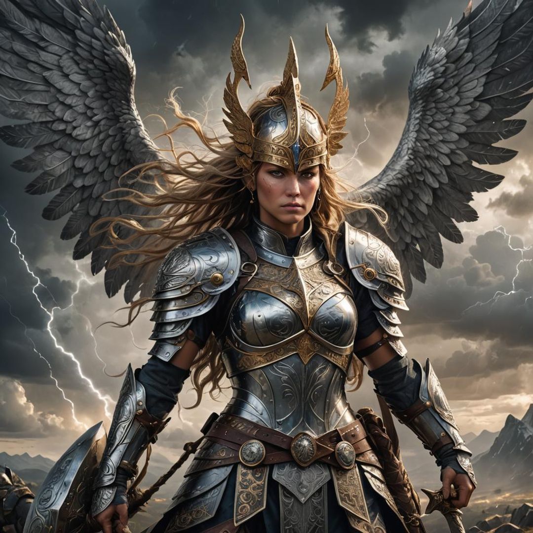 Portrait of a Valkyrie - AI Generated Artwork - NightCafe Creator