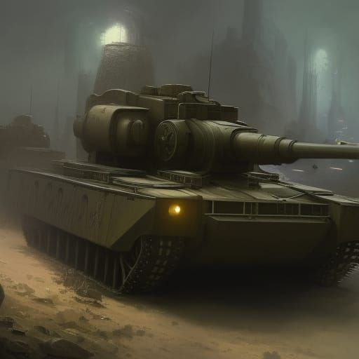 military tank - AI Generated Artwork - NightCafe Creator
