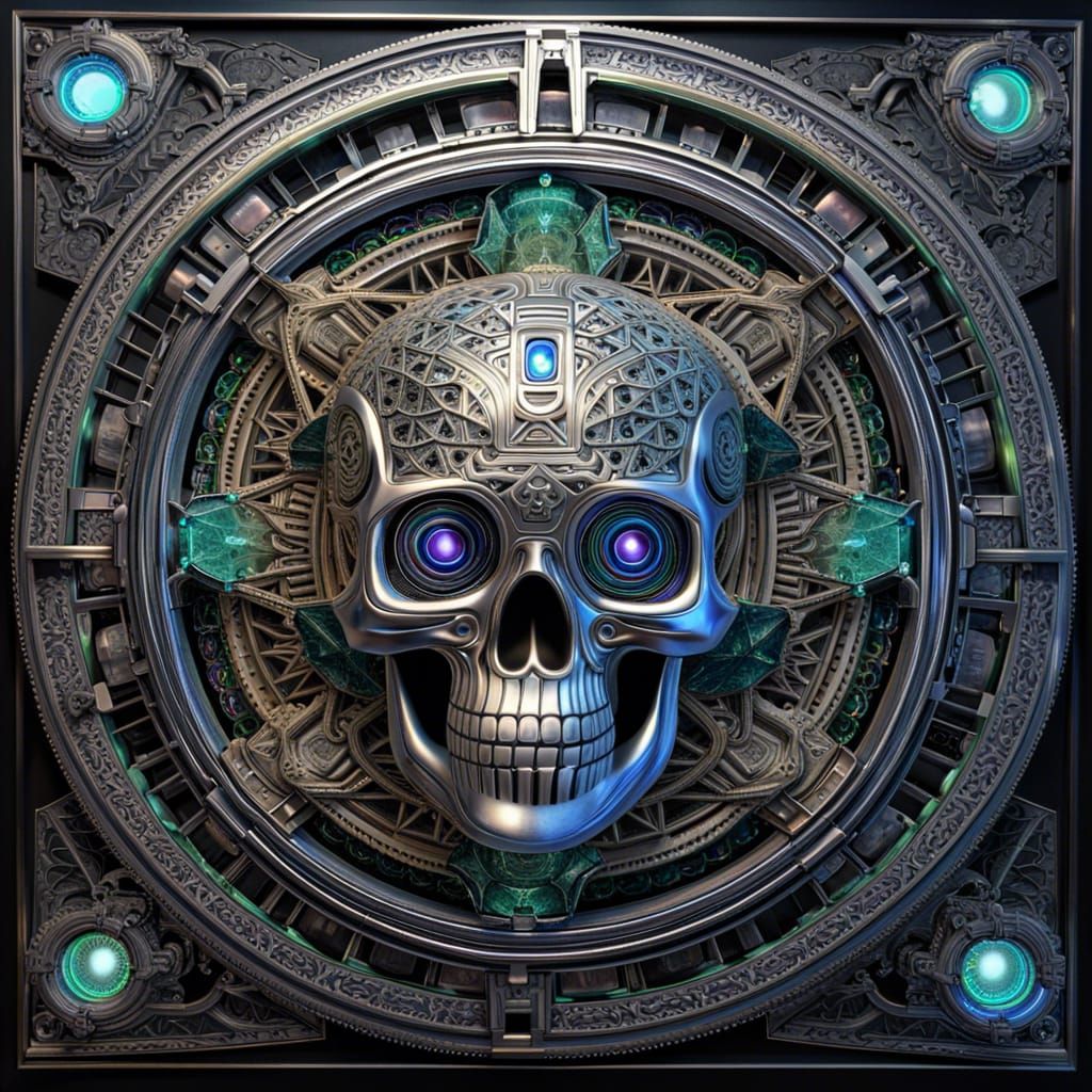 The Death Mandala - AI Generated Artwork - NightCafe Creator