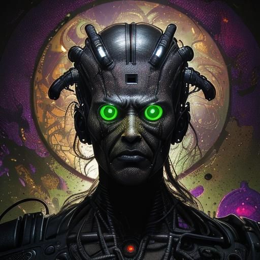 Terminator, Borg, Predator. Man vs Machine. cyberpunk, steampunk, 8k ...