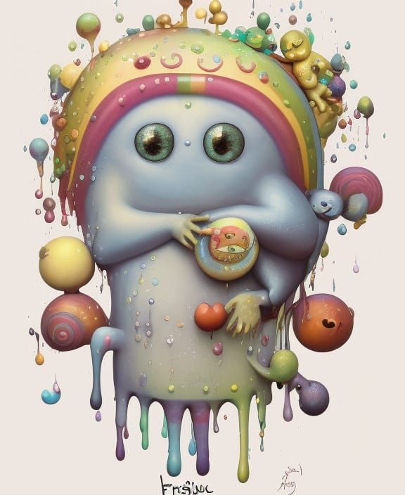 Drip blob - AI Generated Artwork - NightCafe Creator