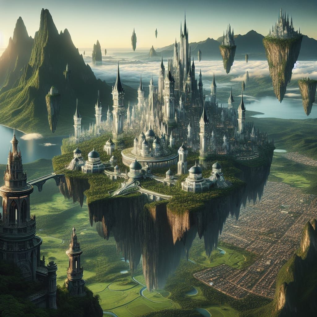 Magical flying citys of old Netheril empire