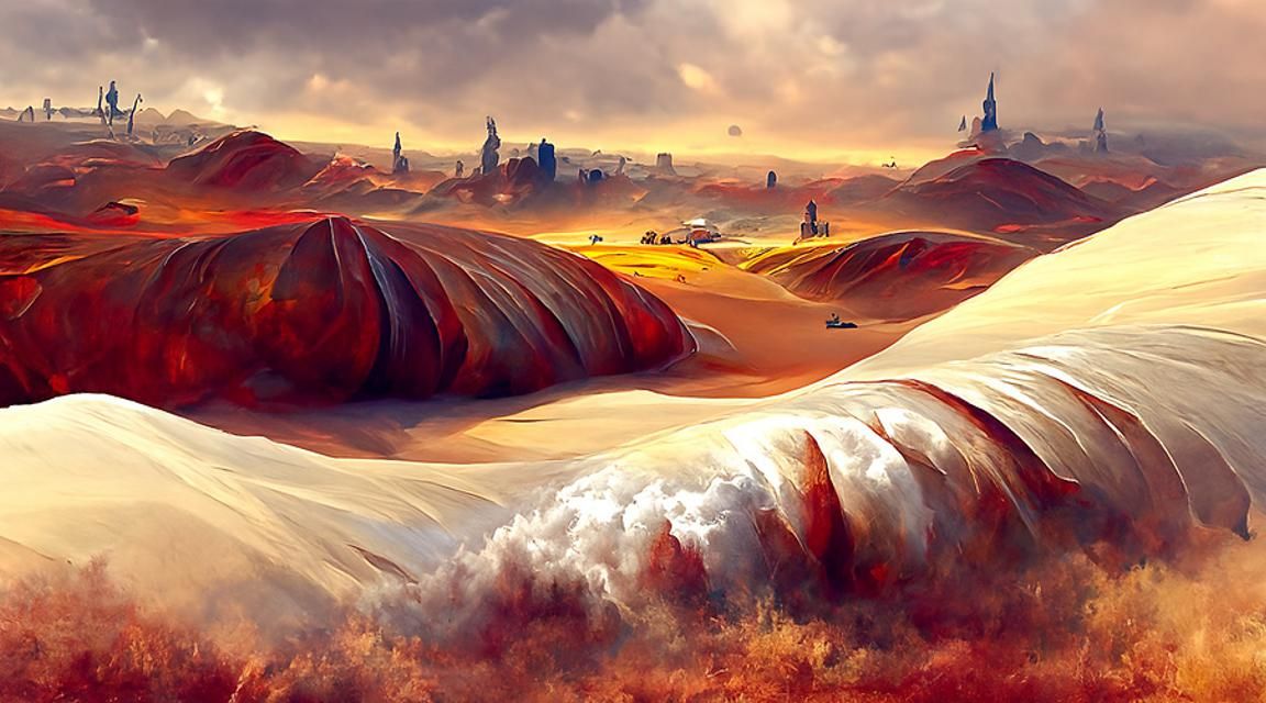 Desertscape - AI Generated Artwork - NightCafe Creator