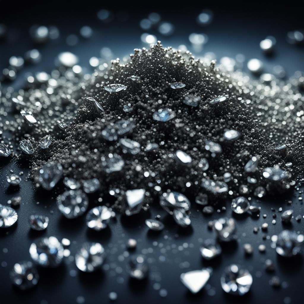 a handful of diamond dust - AI Generated Artwork - NightCafe Creator