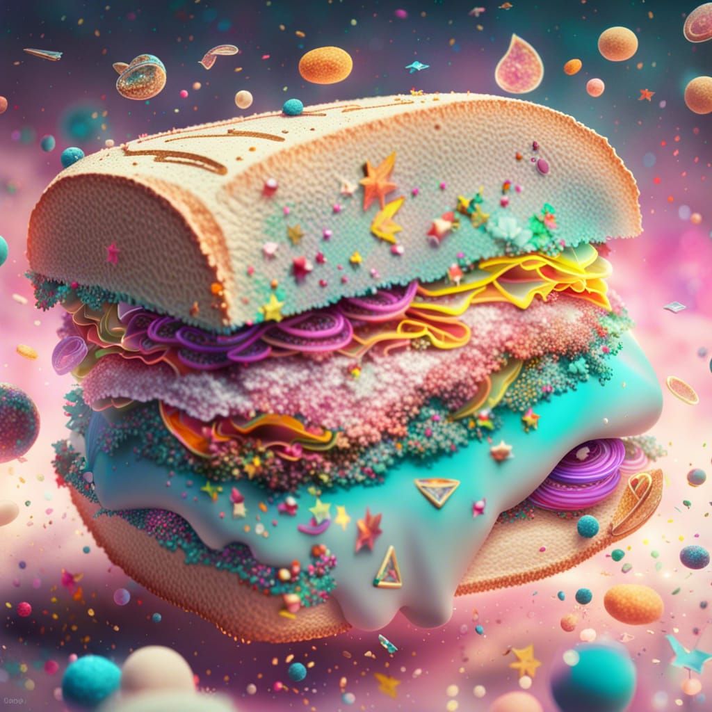 Colorful sandwich - AI Generated Artwork - NightCafe Creator