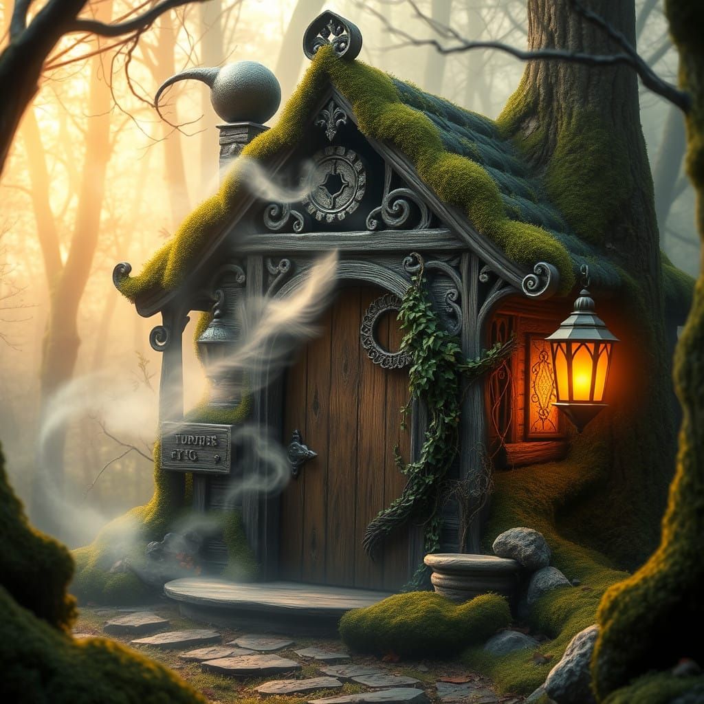Mr. Tumnus's house - Whimsical Faun's Lantern-Lit Cottage in...