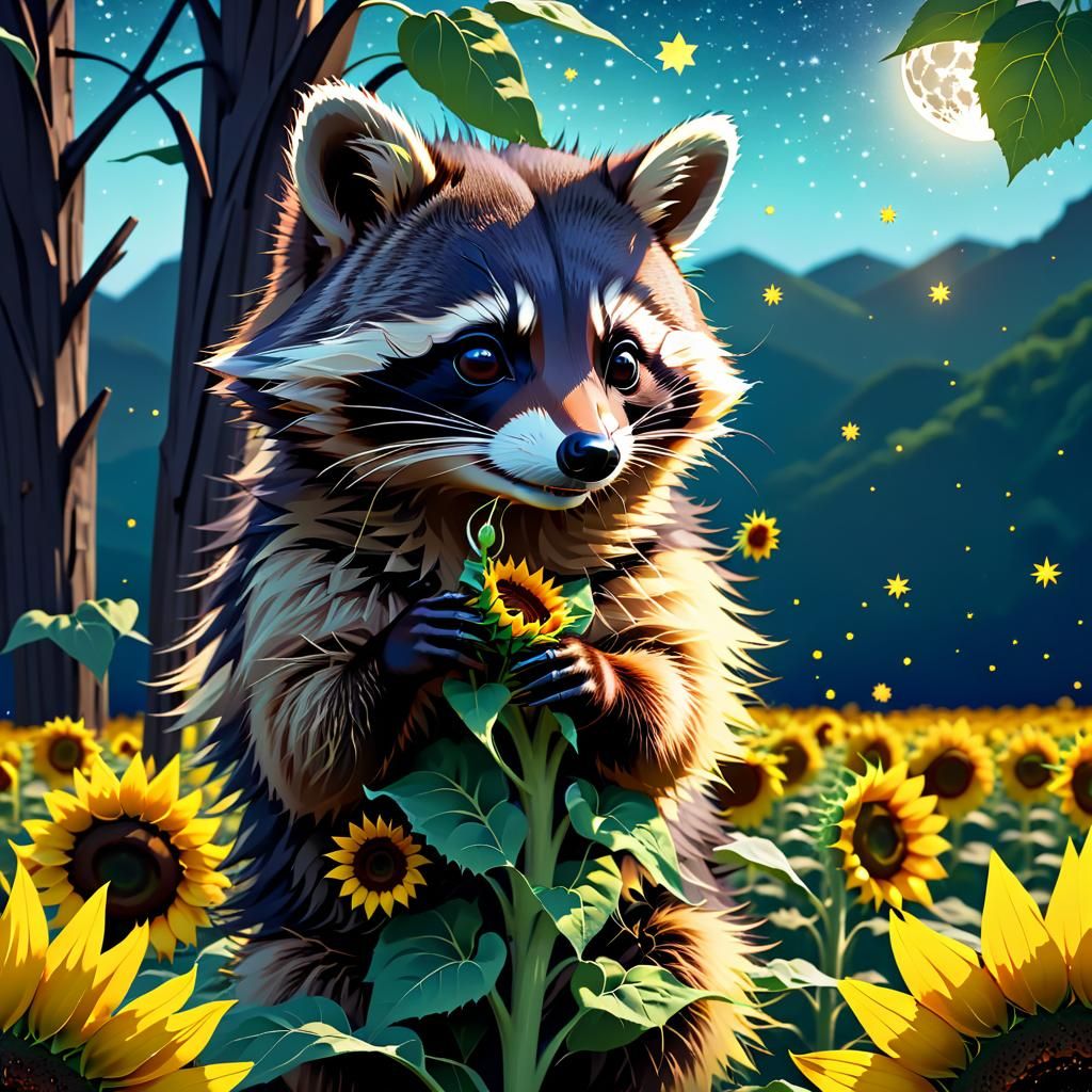 🦝 Cute racoon - AI Generated Artwork - NightCafe Creator