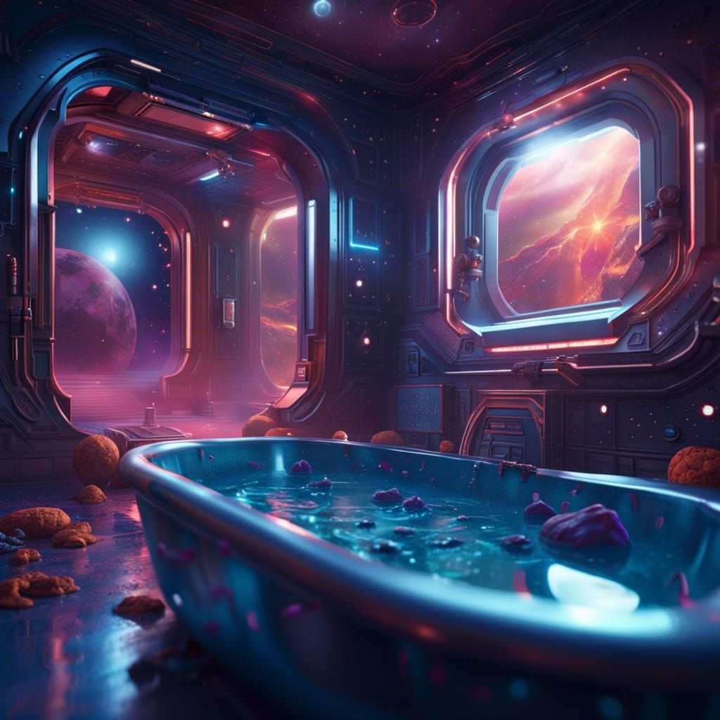 Alien Bathtub - AI Generated Artwork - NightCafe Creator