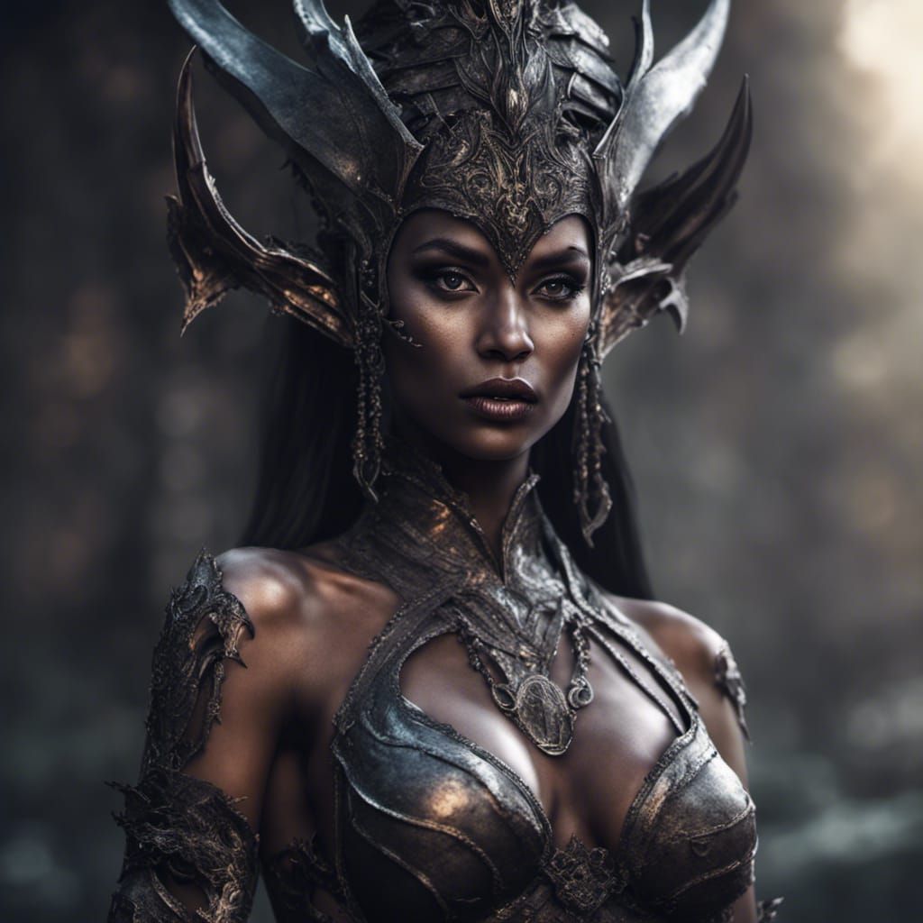 Amazing babe fantasy Dark elves - AI Generated Artwork - NightCafe Creator
