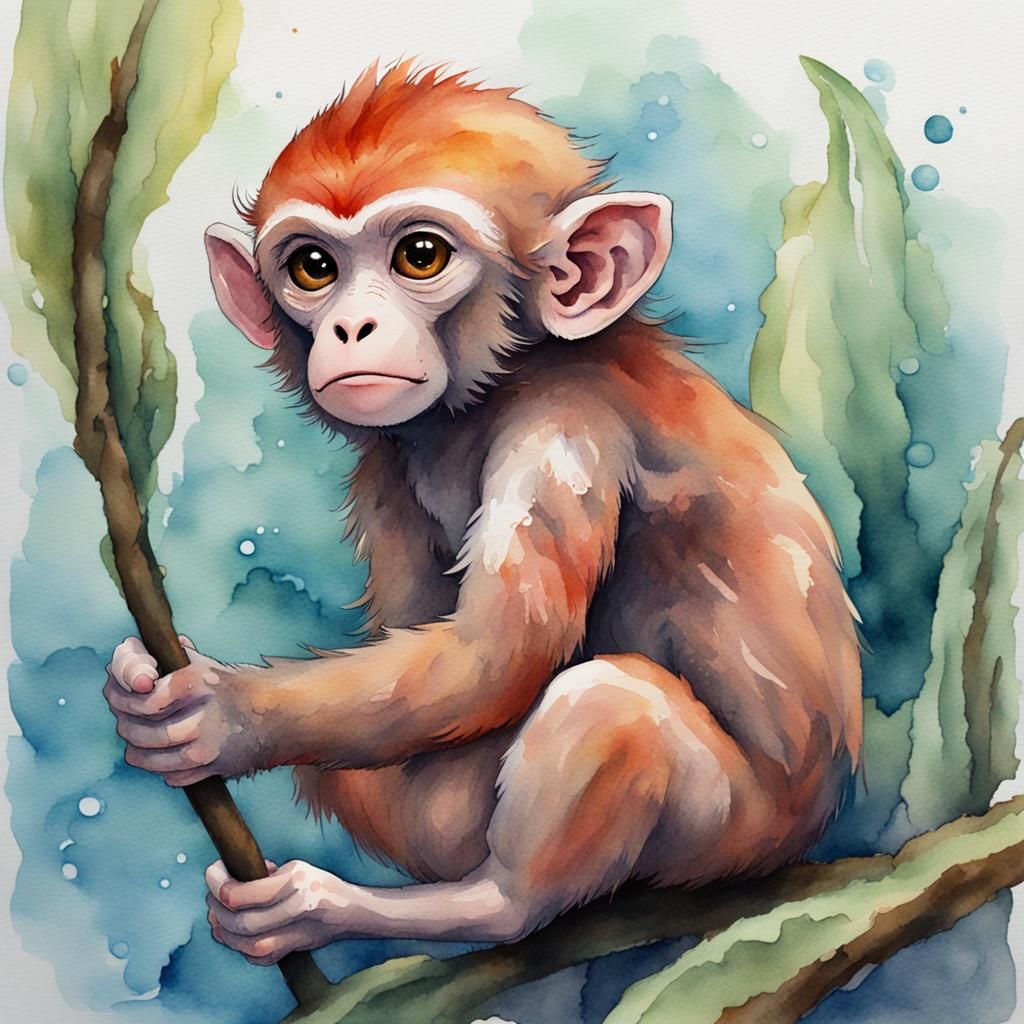Monkey 240112A - AI Generated Artwork - NightCafe Creator