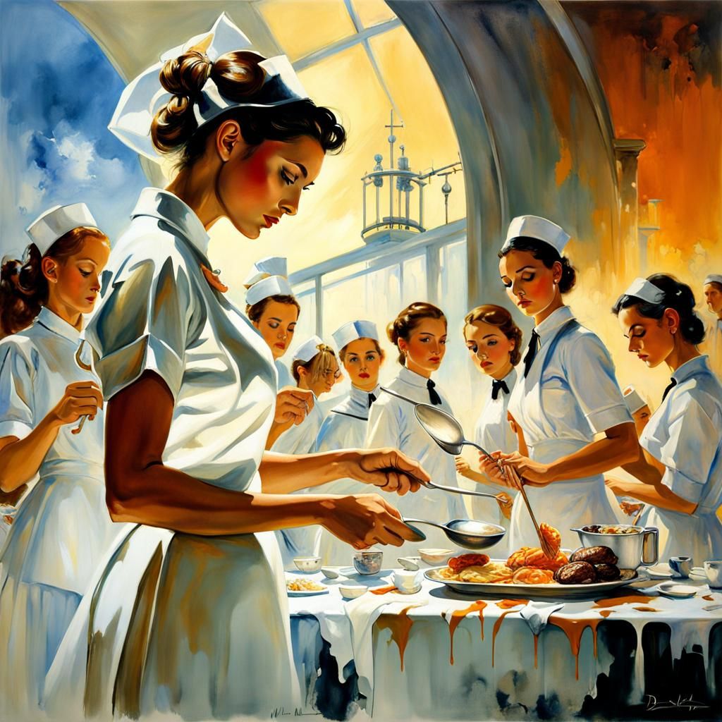 Asylum nurse - AI Generated Artwork - NightCafe Creator