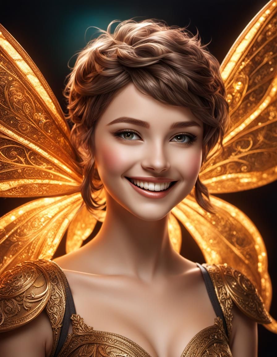 Pixie Smile - AI Generated Artwork - NightCafe Creator