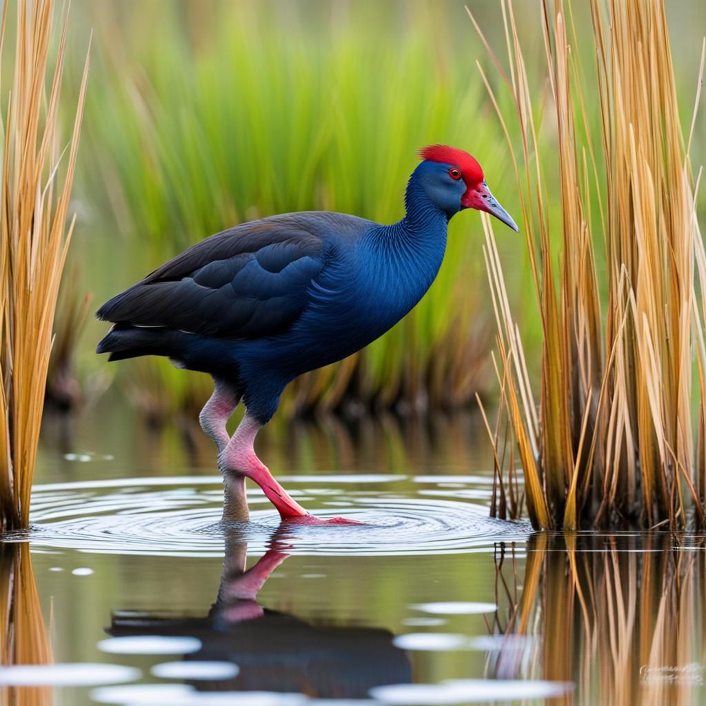 Birds of New Zealand - Pukeko - AI Generated Artwork - NightCafe Creator