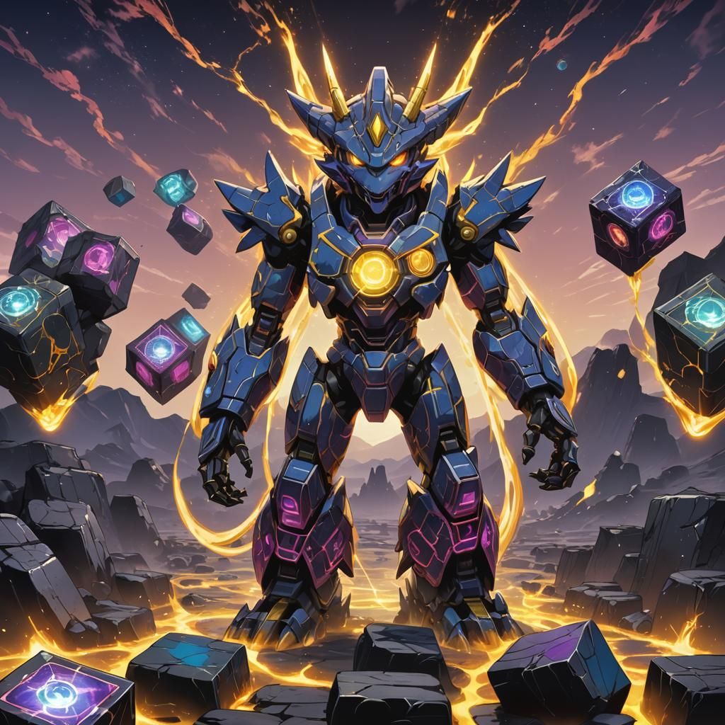 Vibrant Digimon Emerges in Neon-Lit, Acid-Radiant ... - AI Art