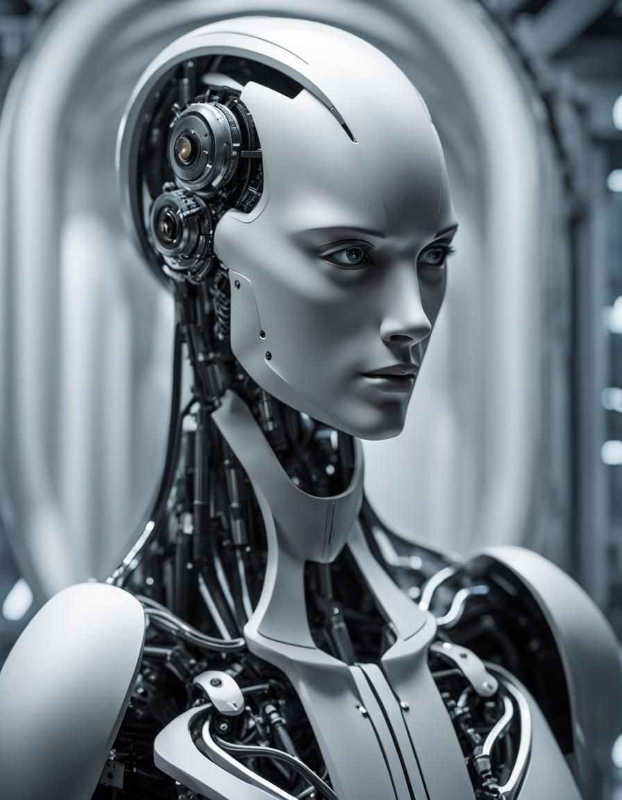 Face of the Machine v1 - AI Generated Artwork - NightCafe Creator