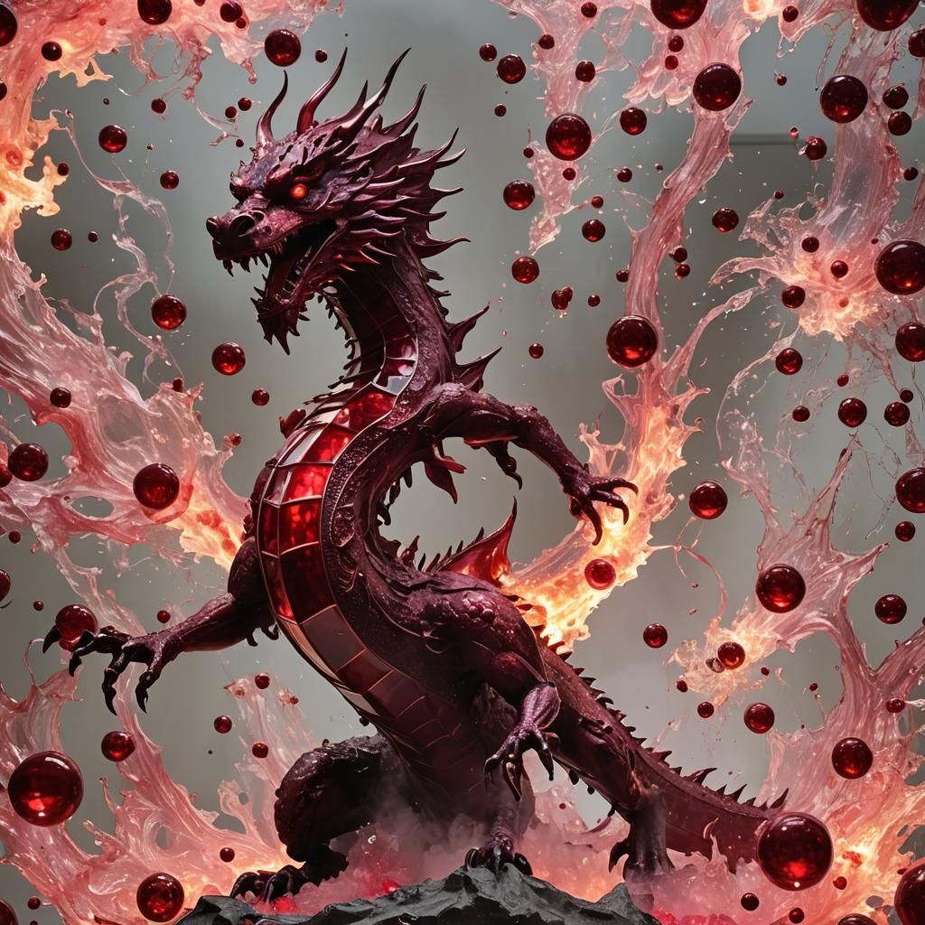 Ruby Dragon - AI Generated Artwork - NightCafe Creator