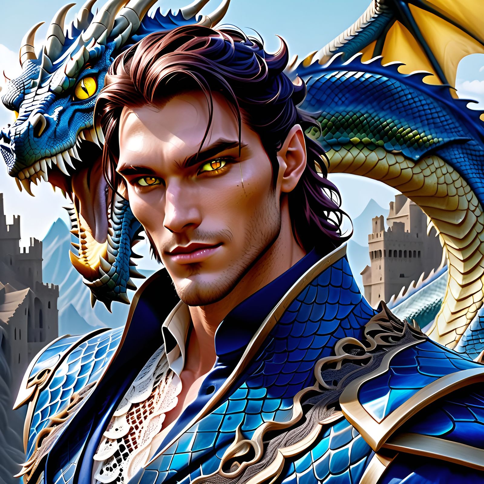 Reyn Khuprus and Tintaglia :)) - AI Generated Artwork - NightCafe Creator