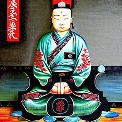 "Chinese ming dynasty meditating - AI Generated Artwork - NightCafe Creator