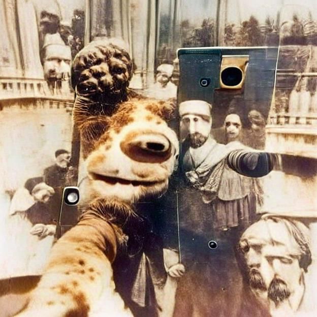The first selfie ever made - AI Generated Artwork - NightCafe Creator