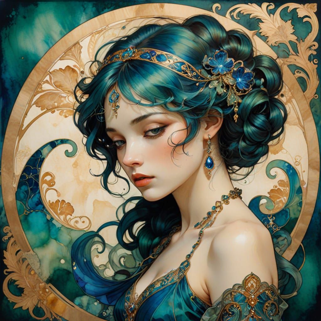 art nouveau-inspired - art nouveau-inspired