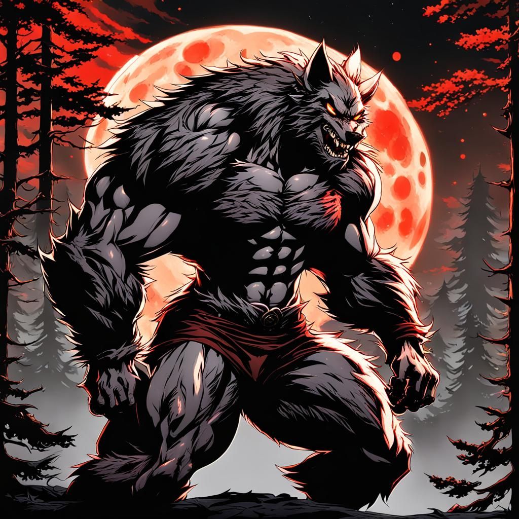 Werewolf - AI Generated Artwork - NightCafe Creator