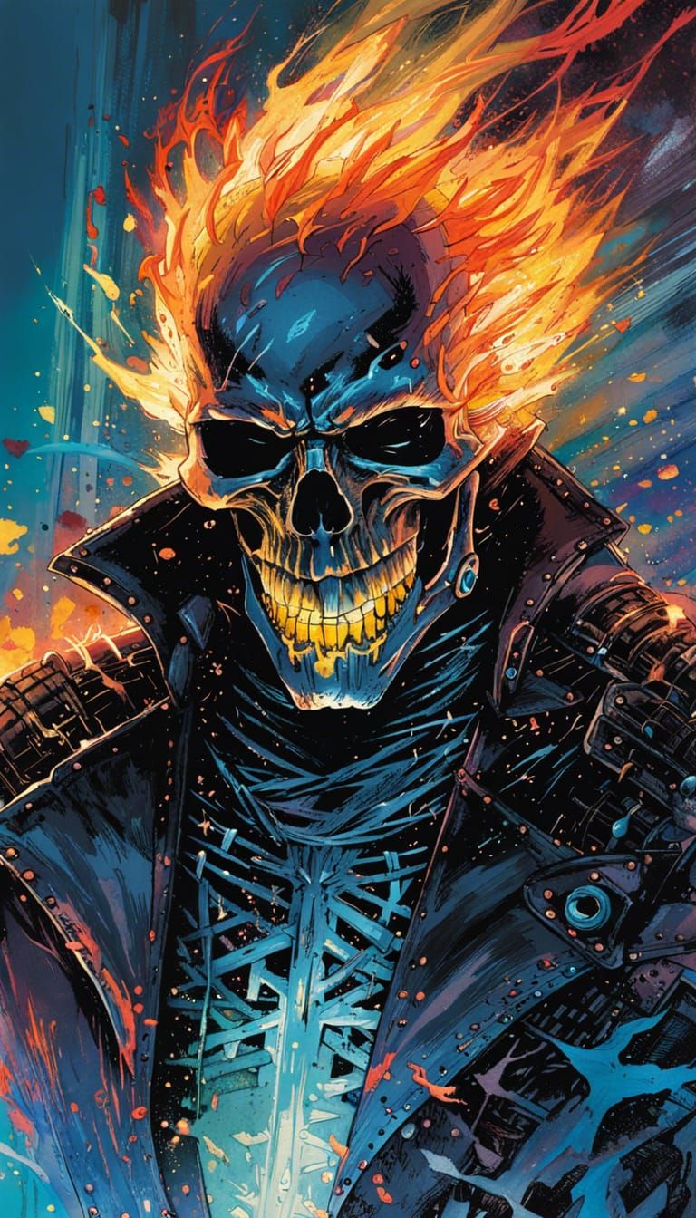 Ghost Rider - AI Generated Artwork - NightCafe Creator