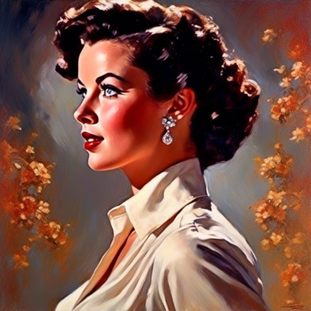 style of detailed oil painting by Howard Chandler Christy and Steve ...