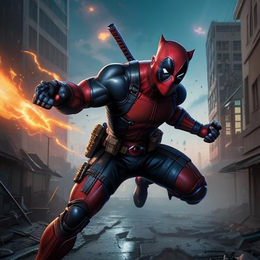 Daredevil-Deadpool Combo - AI Generated Artwork - NightCafe Creator