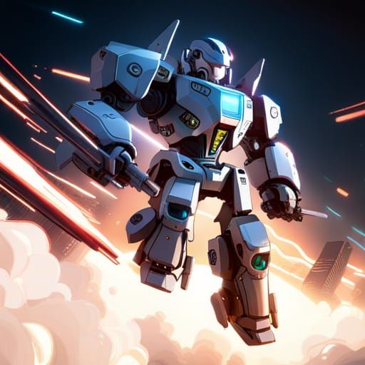 Epic Mecha robot - AI Generated Artwork - NightCafe Creator