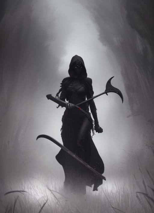 Lady Death comes to us all - AI Generated Artwork - NightCafe Creator