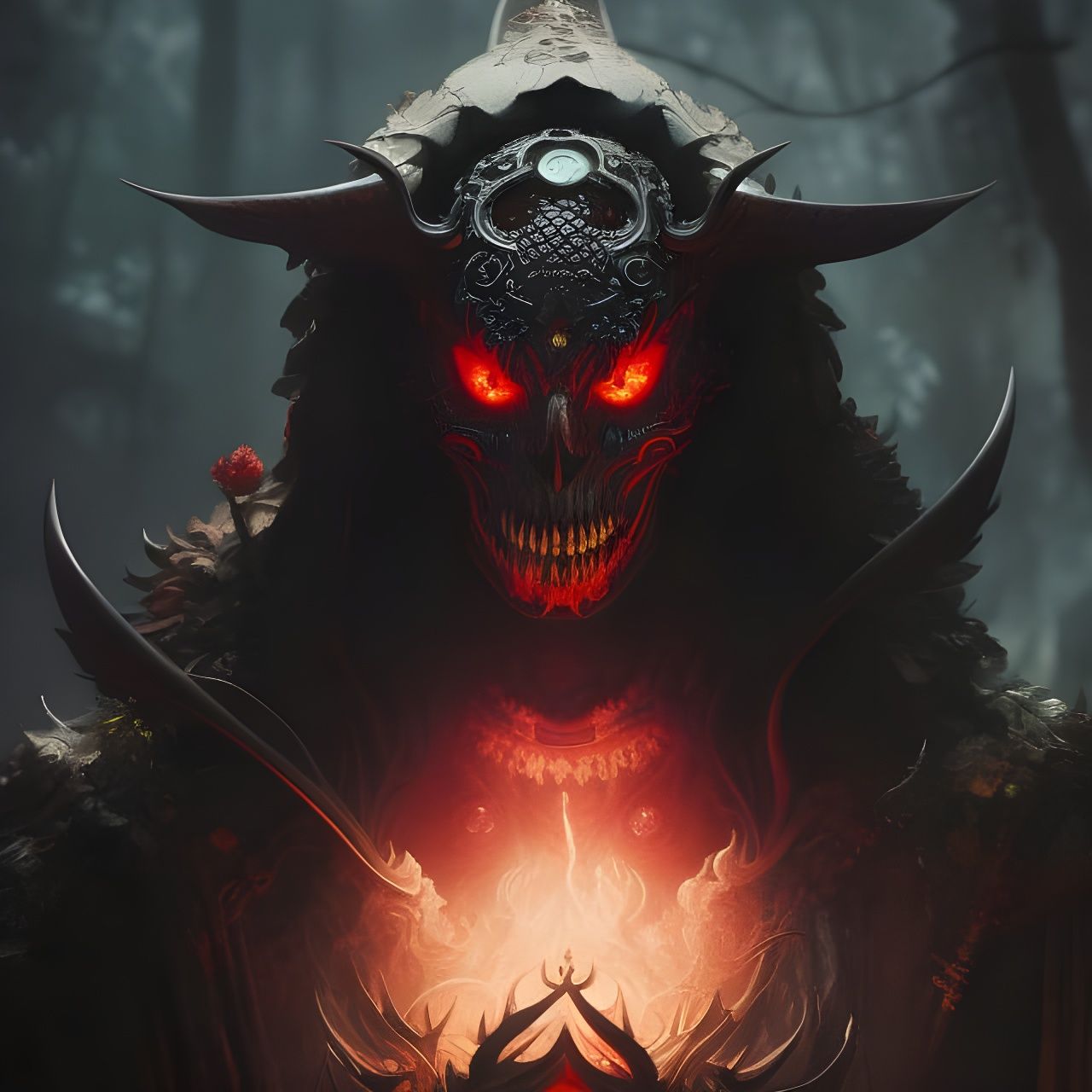 Spooky Demon - AI Generated Artwork - NightCafe Creator