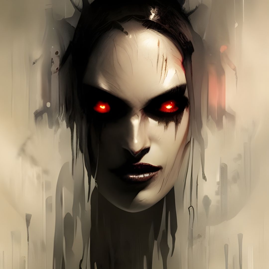 Loab gathering souls - AI Generated Artwork - NightCafe Creator