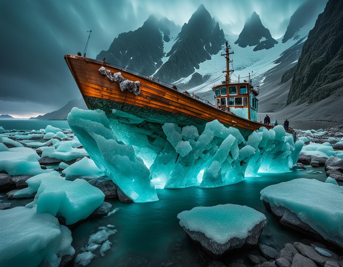 Ice Jam - AI Generated Artwork - NightCafe Creator