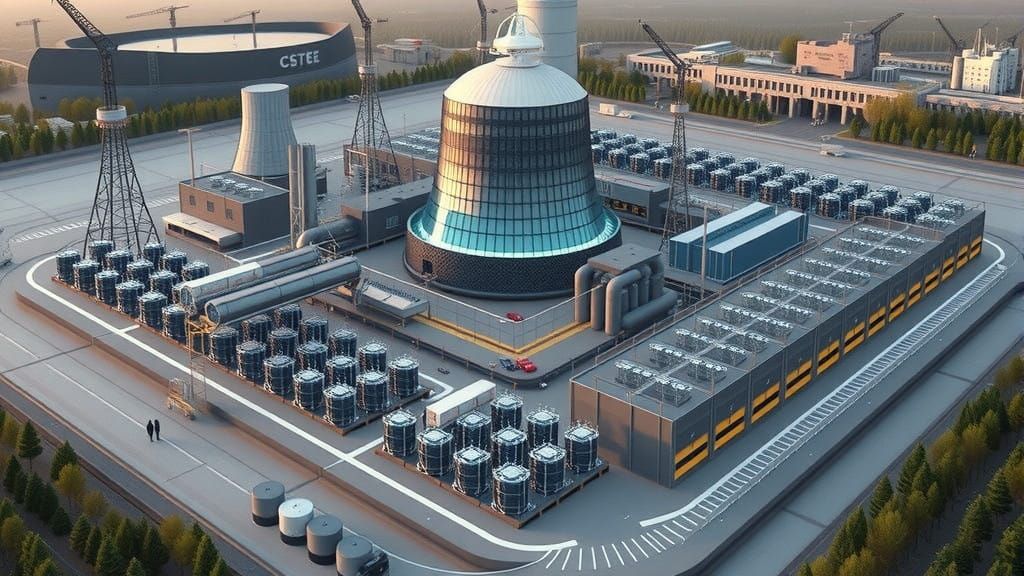 Futuristic Exascale Supercomputer in a Modern Nucl... - AI Art