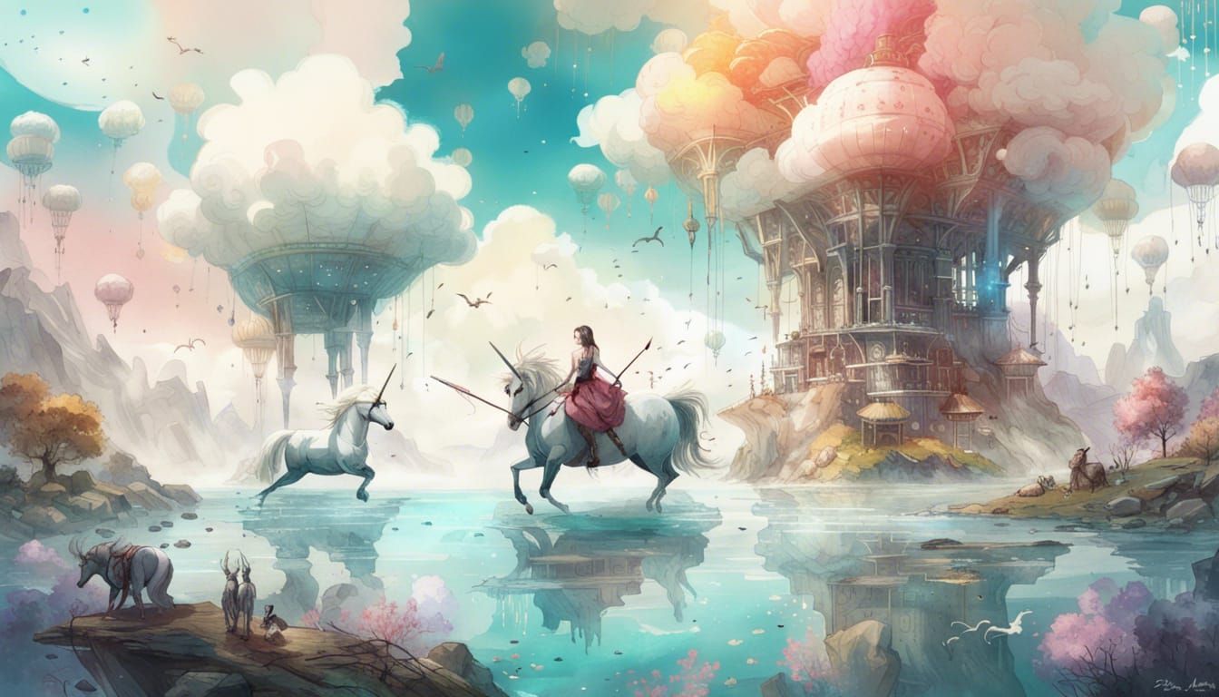 Fantasy world - AI Generated Artwork - NightCafe Creator