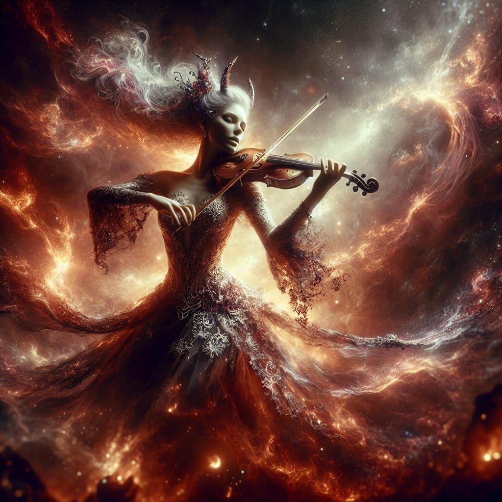 Devils Violinist - AI Generated Artwork - NightCafe Creator