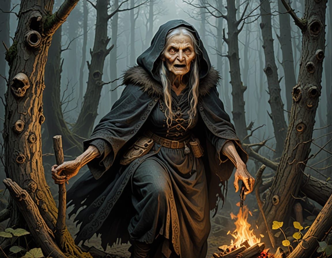Baba Yaga - Ethereal Baba Yaga Revealed in Dark Folklore