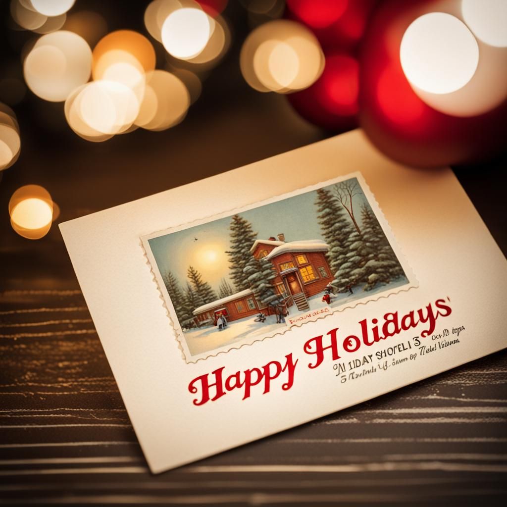 Holiday Post Card - AI Generated Artwork - NightCafe Creator