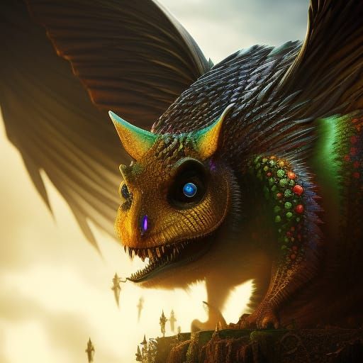 cute dark horror fantasy creature - AI Generated Artwork - NightCafe ...