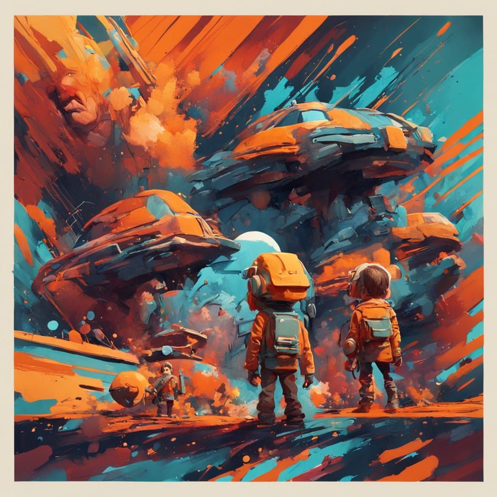 Classic Claymation Characters from David and Golia... - AI Art