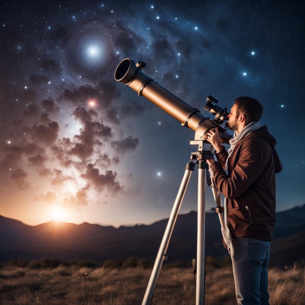 Professional astronomer (A) - AI Generated Artwork - NightCafe Creator