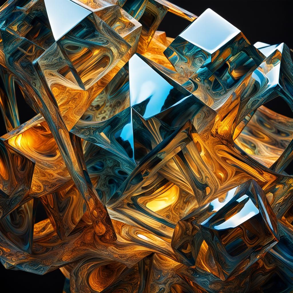 Abstract glass - AI Generated Artwork - NightCafe Creator
